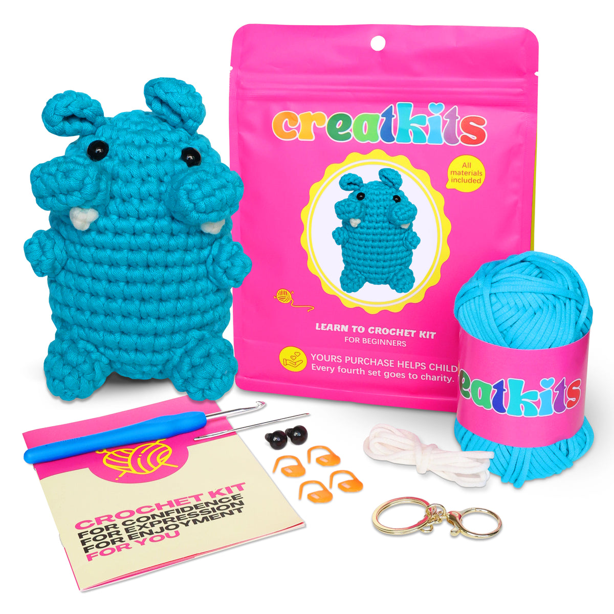Hippo Crochet Kit – Creatkits